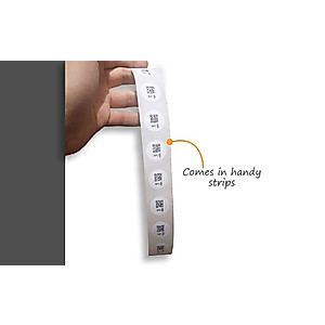 NFC/QR Dual - NFC Tag Sticker with Unique configurable QR Code (100 Pieces)