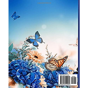 Yellow and blue flowers with butterflies composition notebooks: Wide Ruled Blank Pages 7.5 x 9.25, 120 Pages, For kids, teens, and adults, Video Game (Composition Notebooks)