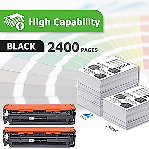 Aztech Compatible Toner Cartridge Replacement for Canon 131 131H CRG131 CRG-131 Toner Cartridge ImageClass MF8280Cw MF624Cw MF628Cw LBP7110Cw Printer Ink (Black, 2-Pack)