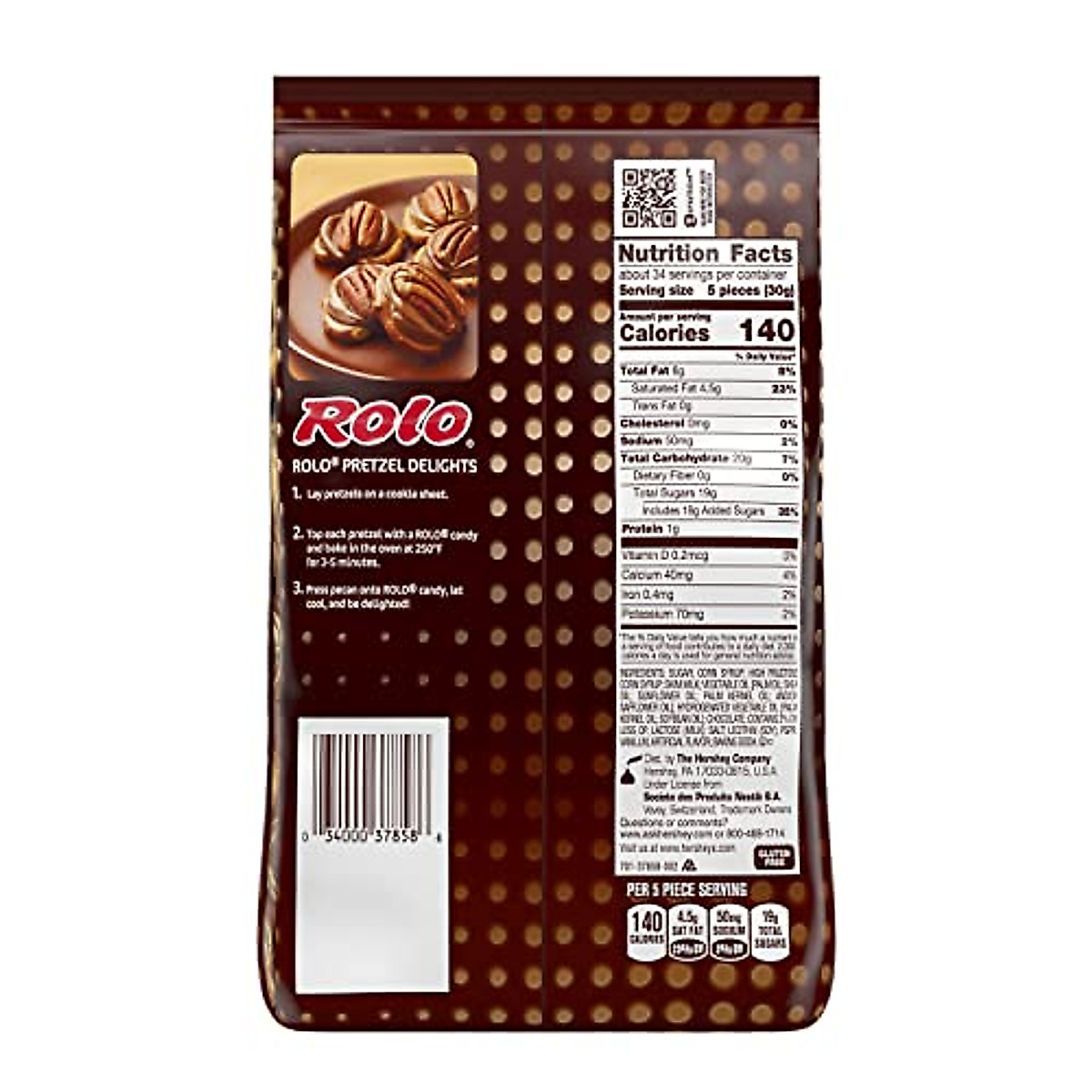 ROLO Rich Chocolate Caramel Candy Party Pack, 35.6 oz