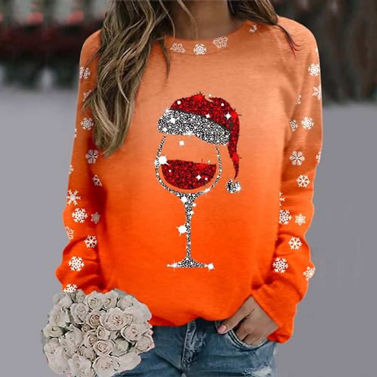 Christmas t-Shirt Women Full Zip Hoodie y2k Shirt top Funny Xmas Merry Christmas t Shirt for Women Leopard Pumpkin Printed Boyfriend Aztec Print 2023 Halloween Shirts for Women Plaid Pants for Women