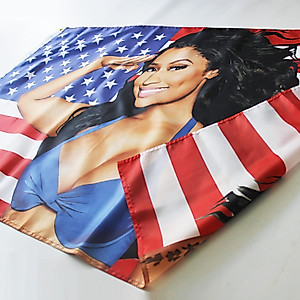 SOULBUTY Ni-c-ki American Flag 3x5 Outdoor Indoor Flag USA for Wall-Double Stitched- Polyester with Brass Grommets (3X5)