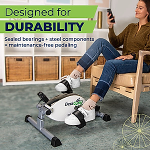 DeskCycle Under Desk Bike Pedal Exerciser - Stationary Bikes for Home & Office - Standard and Adjustable Height Versions