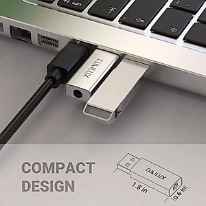 Cubilux USB to 3.5mm Audio Adapter with 192KHz/24bit DAC, USB A to 1/8” TRRS Stereo Combo Headphone Jack Dongle Compatible with Mac Pro/Mini, PS5 PS4, Windows Linux Laptop PC Computer Raspberry Pi