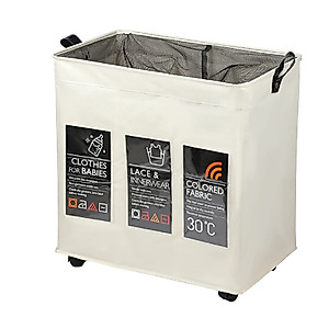 ViolaDresses Portable Cloth Yoga Mat Holder with Handle, Save Space Foldable Home Gym Basket Organizer with Wheels, for Foam Roller Exercise Mats