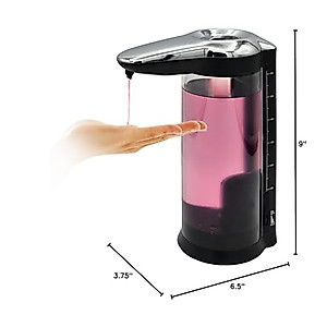 Rechargeable Automatic Soap Dispenser Touchless. Large 22oz Dual Wall Mountable or Countertop Liquid Hand Soap Dispenser for Kitchen Sink. Automatic Soap Dispenser Bathroom.