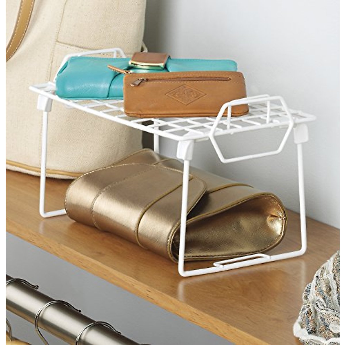 Whitmor Wire Grid Stacking Shelf Small