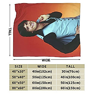DOTZRLT Donny Singer Osmond Blanket Printed Flannel Blanket Home Decor Soft Comfortable Warm Throw Blankets 60"x50"