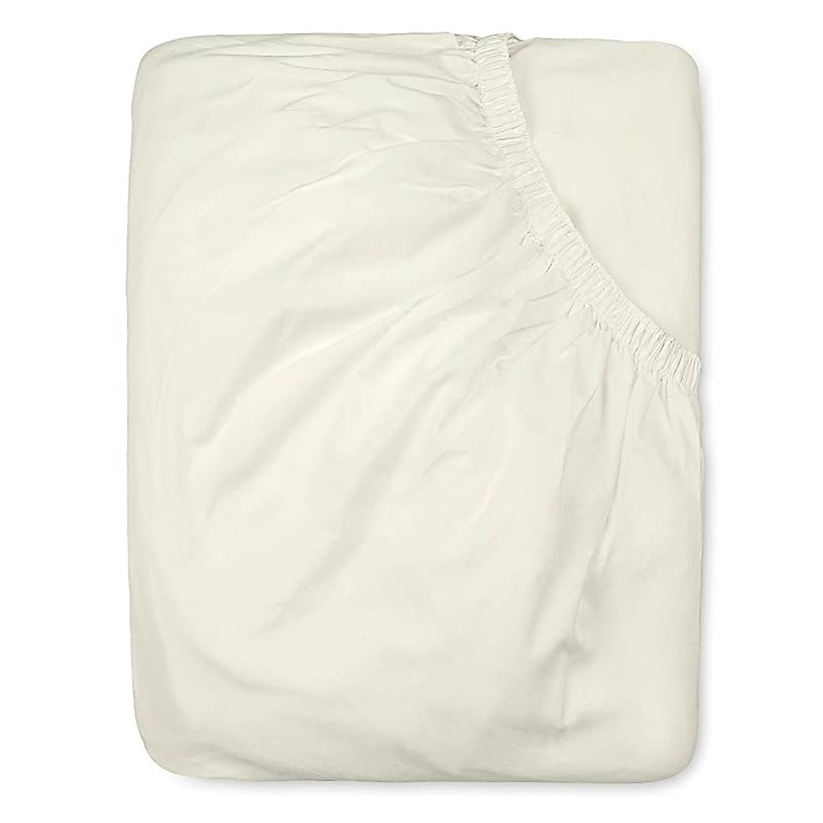 Gold Moon 400-Thread-Count 100% Egyptian Cotton King Size Sheet Set, Super Soft, Breathable, Solid Sateen Finish, 4 Piece Set, 16 Deep Pocket, Ivory