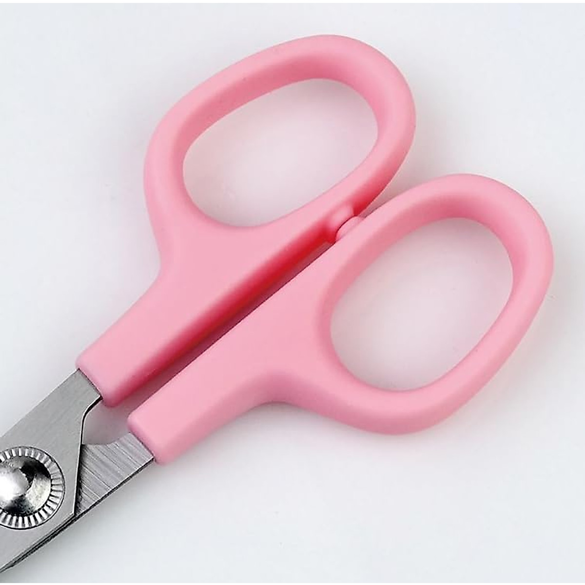 Cute Kitty Friends Figure Safety Scissors with Cover (Light Pink)