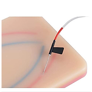 Injection Training Pad Model, Reusable and Durable for Medical Students Practice/Training,4 Veins Imbedded 3 Skin Layers