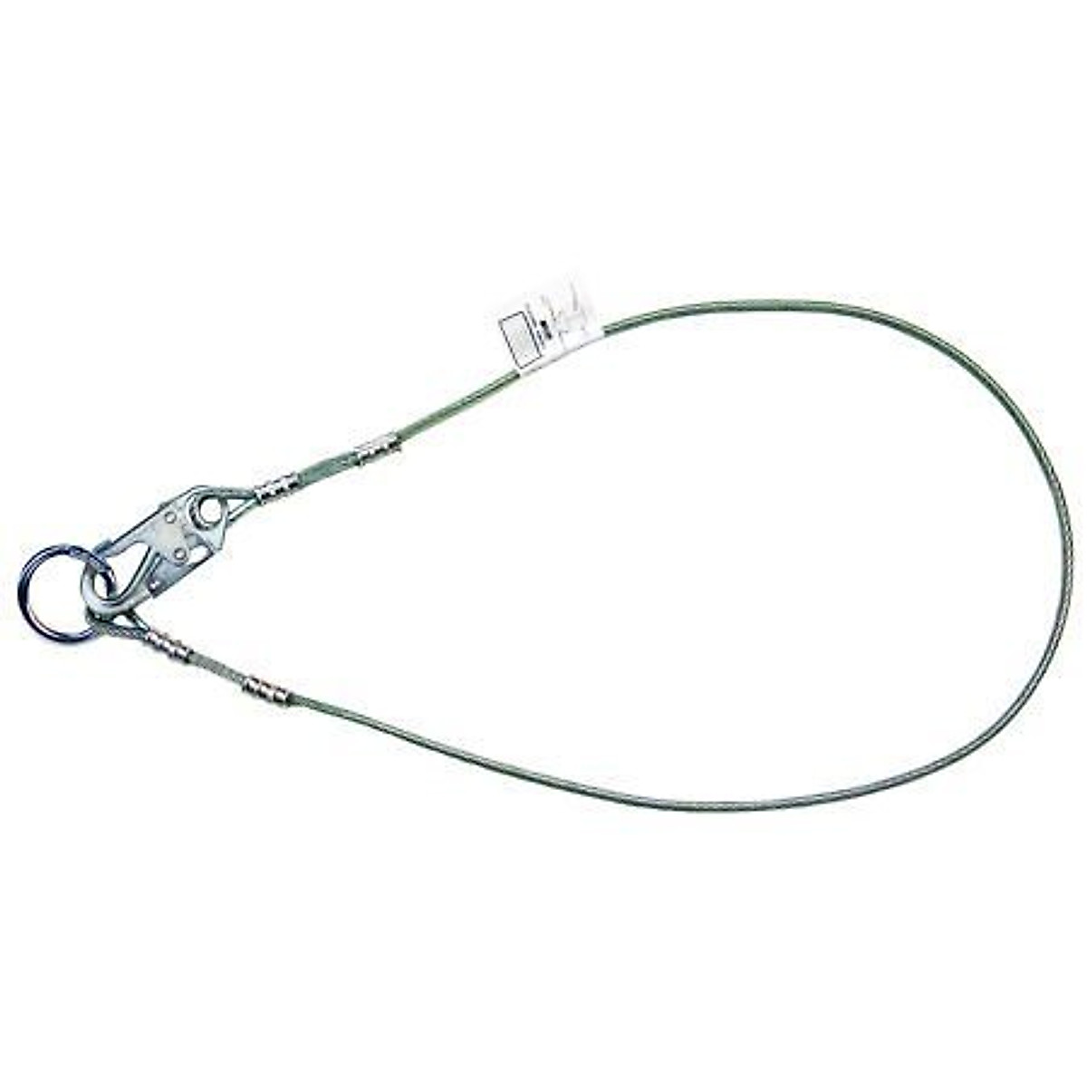Honeywell ANSI Z359-2007 Compliant 2' Cable Anchorage Connector w/Vinyl-Coated Wire Rope, snap Hook & 3'' O-Ring 8186V-Z7/2FTV