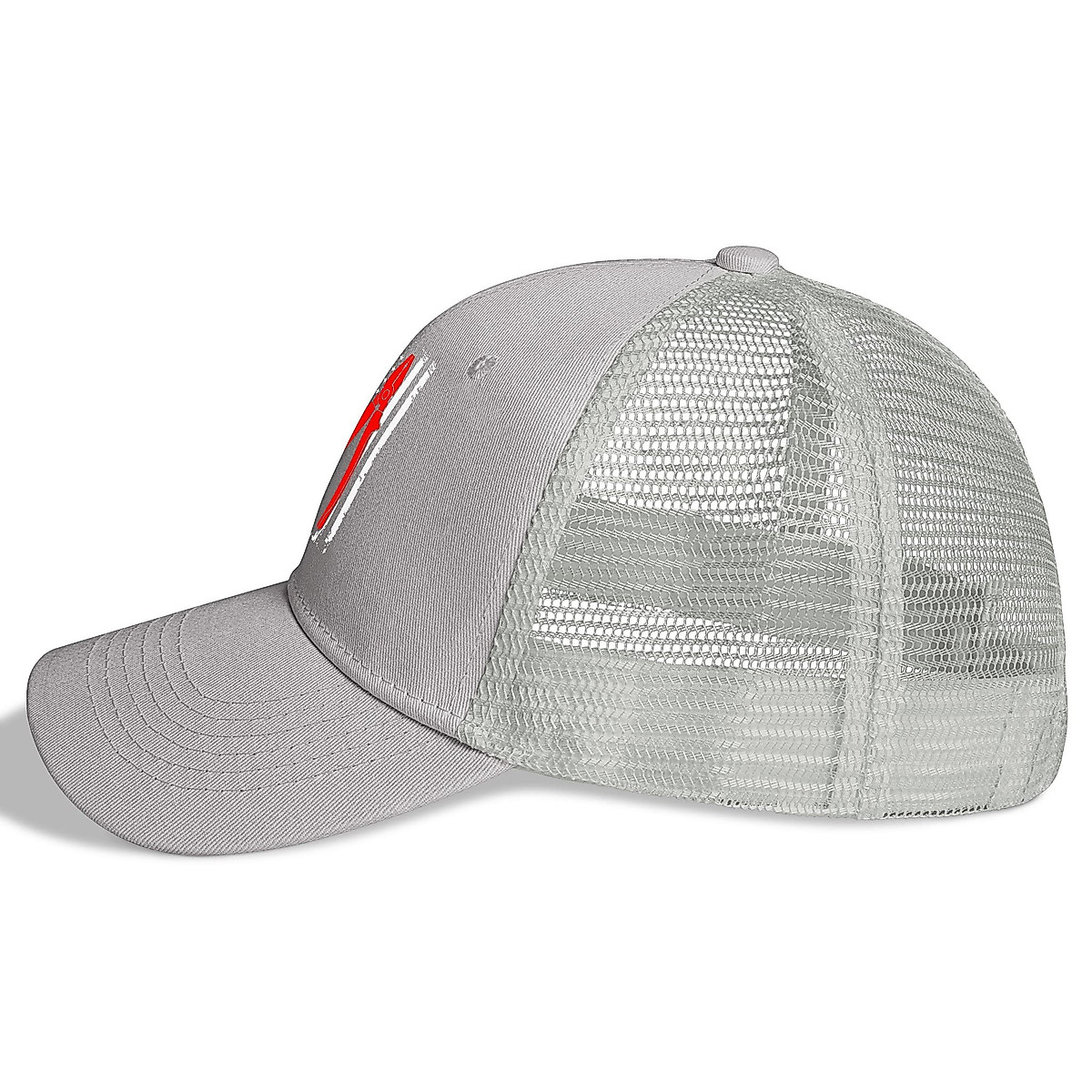 Baseball Cap Mesh Adjustable Electrician USA Flag Unisex Duck Tongue Hat Fits Travel Sunscreen Hat Outdoors