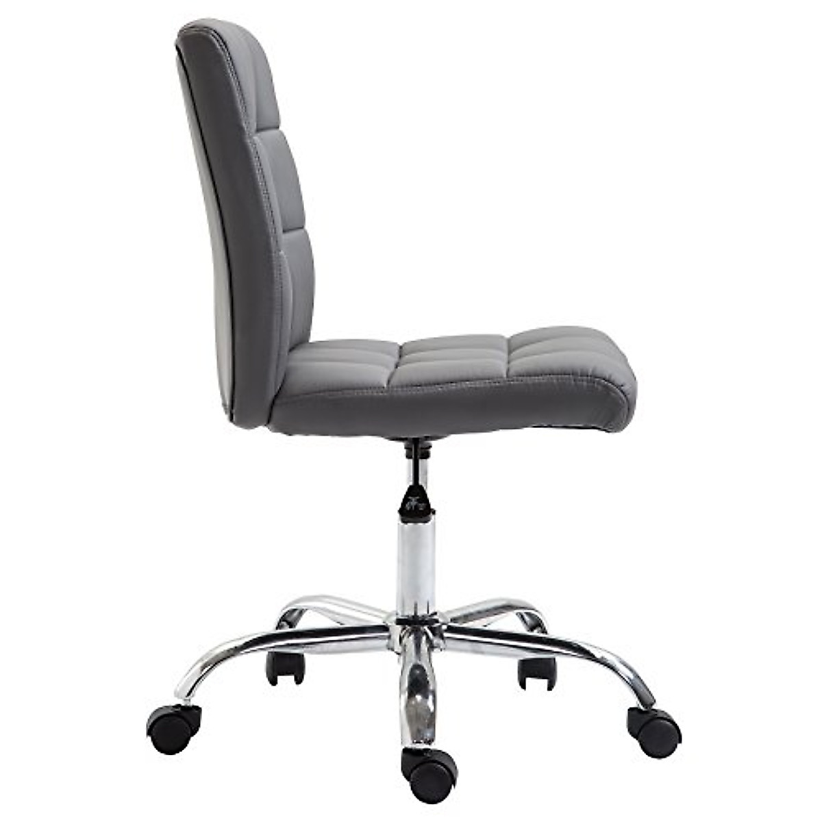 EdgeMod Aria Task Chair in Vegan Leather, Grey