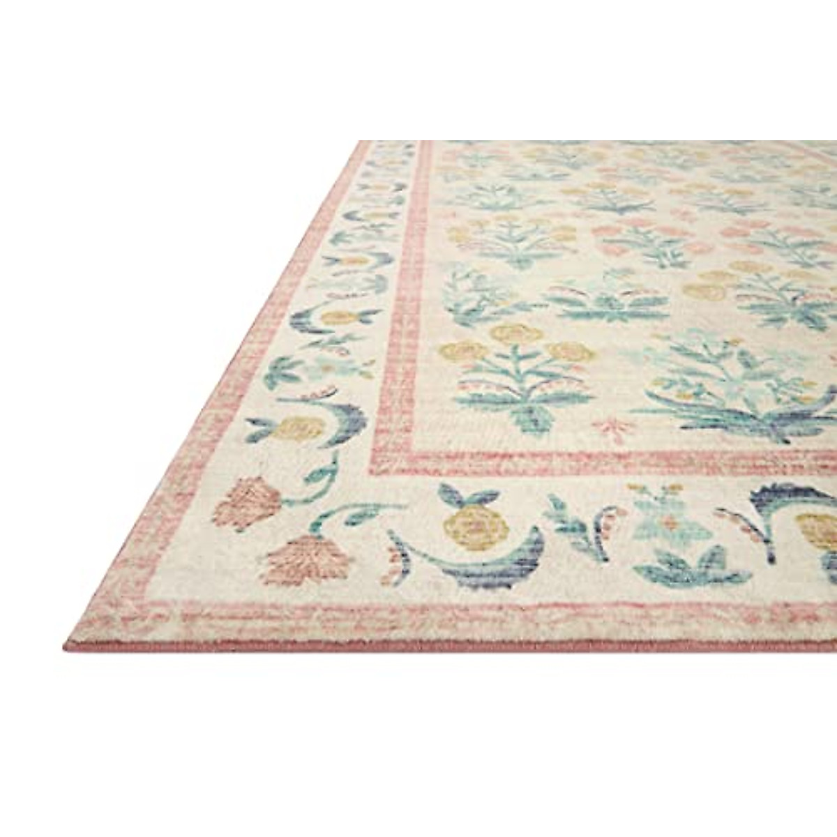 Rifle Paper Co. x Loloi Eden Collection EDE-01 Blush 2'-6" x 7'-6" Runner Rug