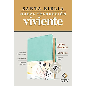 Santa Biblia NTV, Edición compacta, letra grande (SentiPiel, Menta, Índice, Letra Roja) (Spanish Edition)
