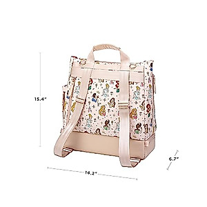 Petunia Pickle Bottom Pivot Backpack | Multiple Carrying Options (Backpack/Tote) | Insulated Pockets Keep You Organized | Modern Silhouette | Disney Princess