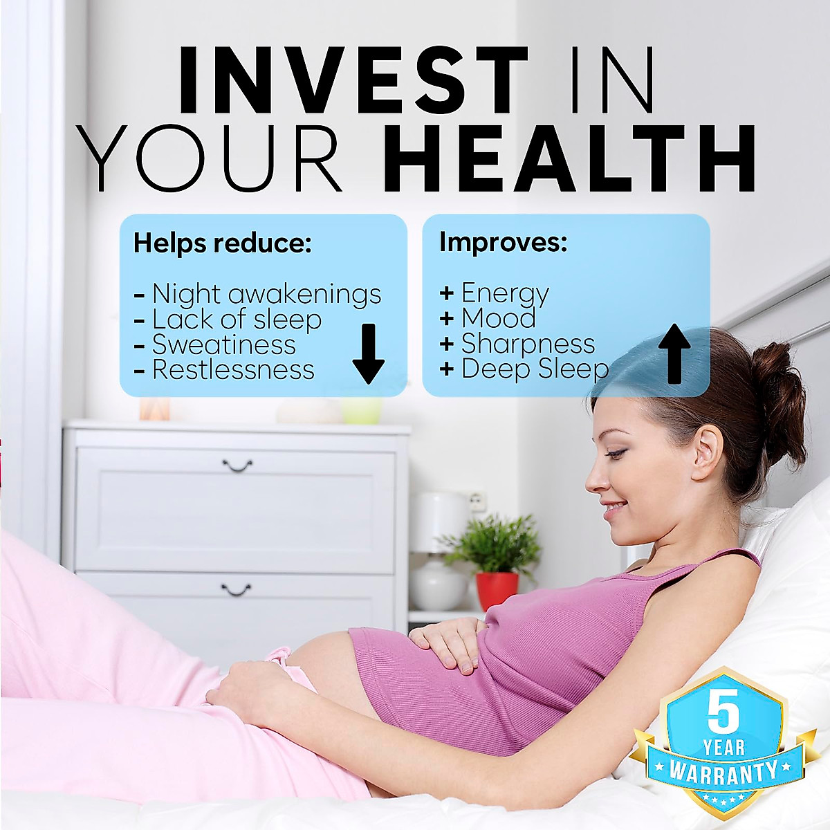 Adamson B9 - New 2024 - Bed Cooling System + PVC Mattress Cooling Bed Pad for Night Sweats + Water Bed Cooler Ideal for Hot Sleepers, Twin 63” L x 28” W + 5-Year Warranty