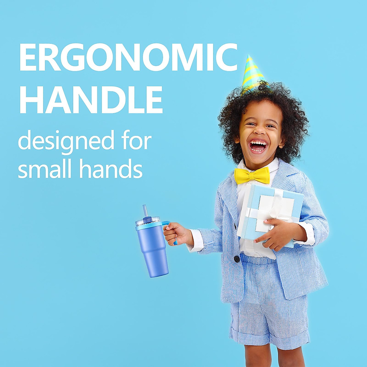 Handle For Stanley 14oz Quencher H2.0 FlowState Tumbler, Stanley Cup Accessories 14 oz, Stanley Tumbler Handle Attachment, Anti Slip, Car Cup Holder Friendly, Improved Grip, Pack of 2 (Pink, 14oz)