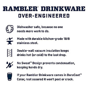 YETI Rambler 18 oz Bottle, Vacuum Insulated, Stainless Steel with Straw Cap, King Crab