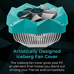 Iceberg Thermal IceFLOE T95 Extrusion Aluminum Heatsink CPU Cooler with 92mm PWM Fan (Standard)
