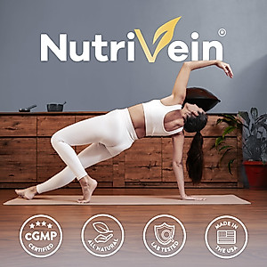 Nutrivein DHT Blocker with Biotin - Boosts Hair Growth & New Follicle Growth for Men and Women - 30 Day Supply (60 Capsules, Two Daily)