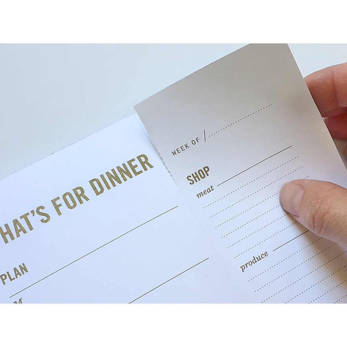 Two Tumbleweeds Meal Planning Notepad - "What's for Dinner?" Weekly Meal Planner and Grocery List Magnetic Notepad - 6 x 9” - 50 sheets