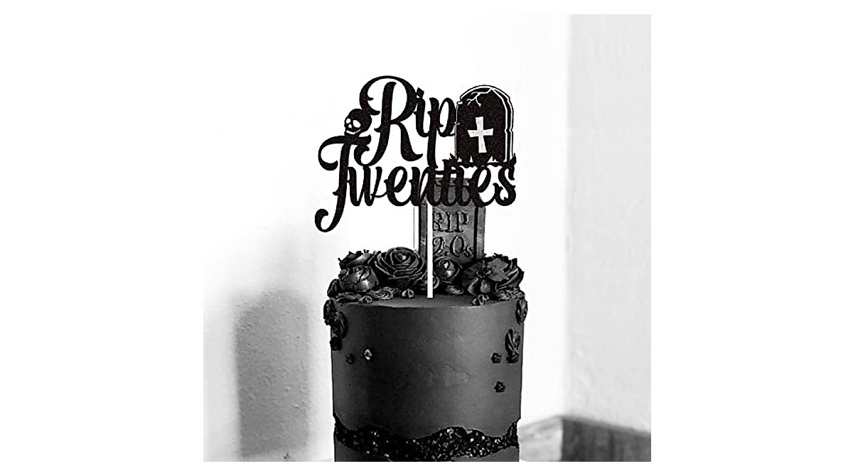 Glamorous Rip 20s Cake Topper for 30th Birthday
