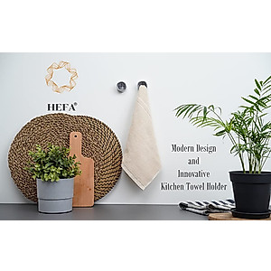 HEFA Towel Hooks, Towel Holder, Dish Towel Holder, Kitchen Organization, Kitchen Towel Hook, Kitchen Towel Holder, Hand Towel Holder, Kitchen Gadgets, Kitchen Essentials, Bathroom Accessories, 4 Pack