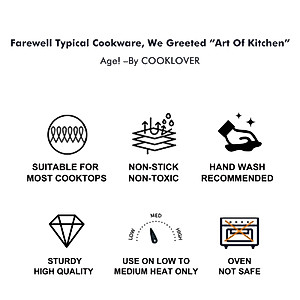 COOKLOVER Nonstick Ceramic Fry Pan, Non-Toxic, PTFE&PFOA Free, Induction Compatible Egg Skillet Frying Pan with Heat Resistant Handle, 8 Inch – Cream White