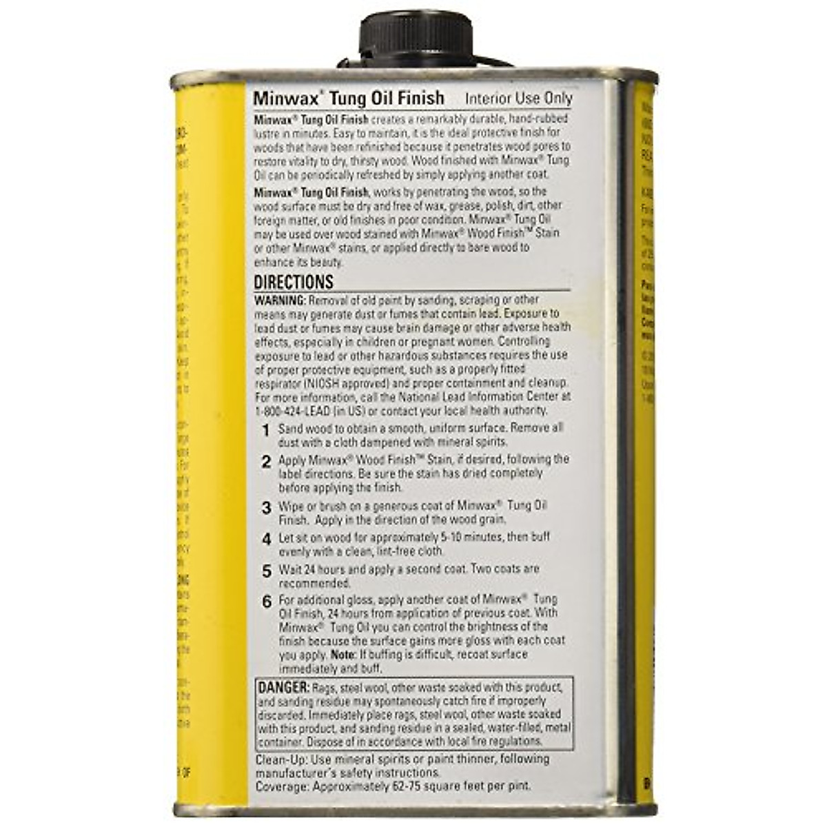 Minwax, pint 47500000 Tung Oil Finish