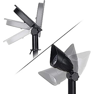 CORESLUX Solar Spotlights Outdoor Garden Lights, Super Bright 6 LED Bead Landscape Spotlights IP65 Waterproof Adjustable Solar Spot Lights for Patio Yard Garden Pathway (Warm Light)