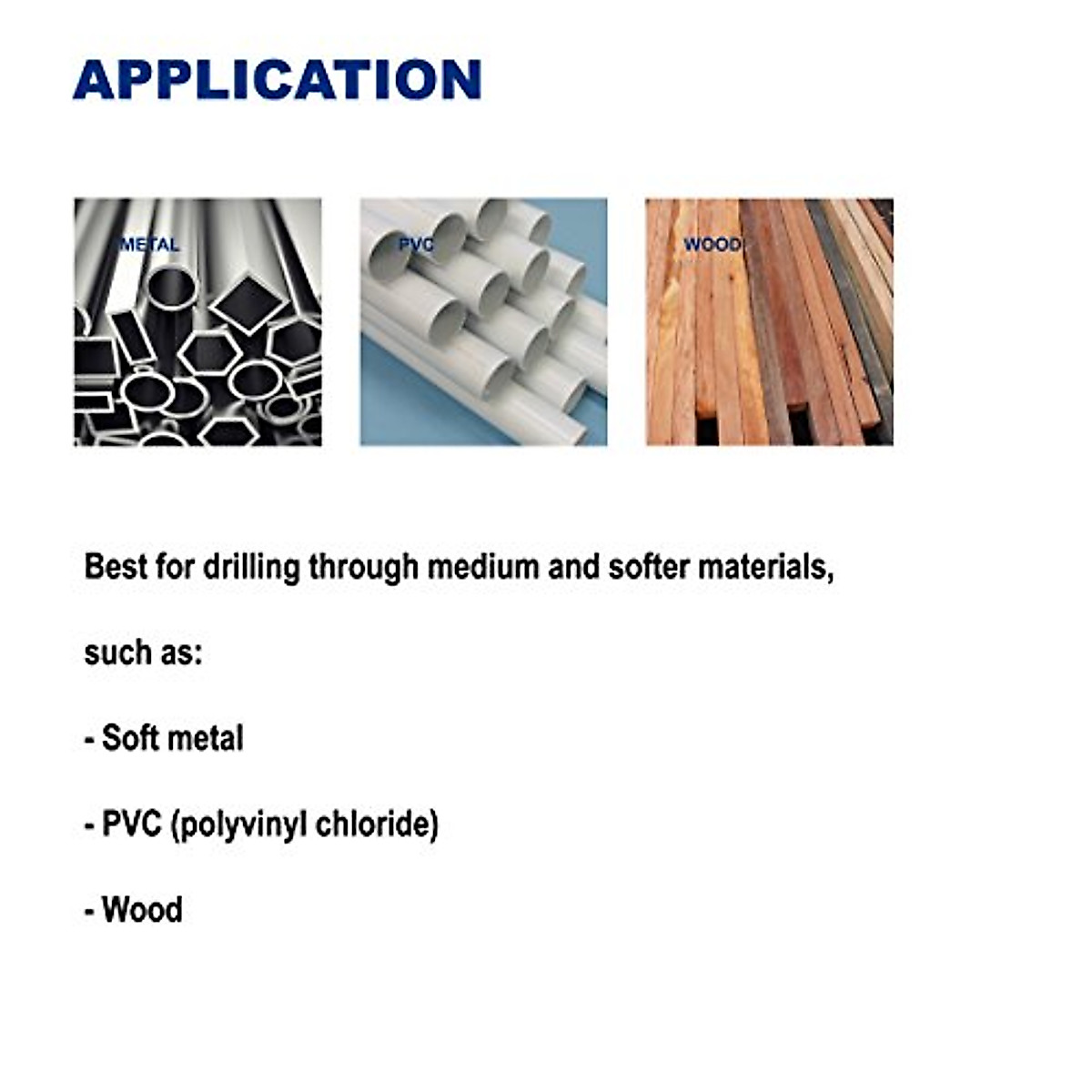 Pack of 6, 3/32-Inch Titanium Nitride Coated Drill Bit, Hex Shank, Premium M2 High Speed Steel, for Metal, Plastic, Wood