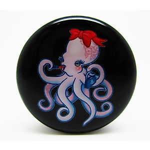 Pierced Republic Octopus Couple Ear Plugs - Acrylic Screw-On - 10 Sizes *Pair* (00 Gauge (10mm))