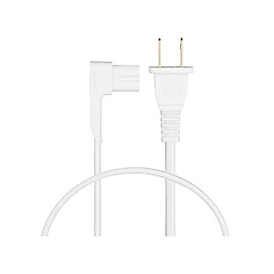 Vebner 19.5in Power Cord Compatible with Sonos One, Sonos One SL, Sonos Play-1 Speakers - Power Plug Cable (Short, White)