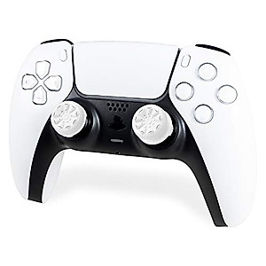KontrolFreek FPS Freek Galaxy White for Playstation 4 (PS4) and Playstation 5 (PS5) | Performance Thumbsticks | 1 High-Rise, 1 Mid-Rise | White