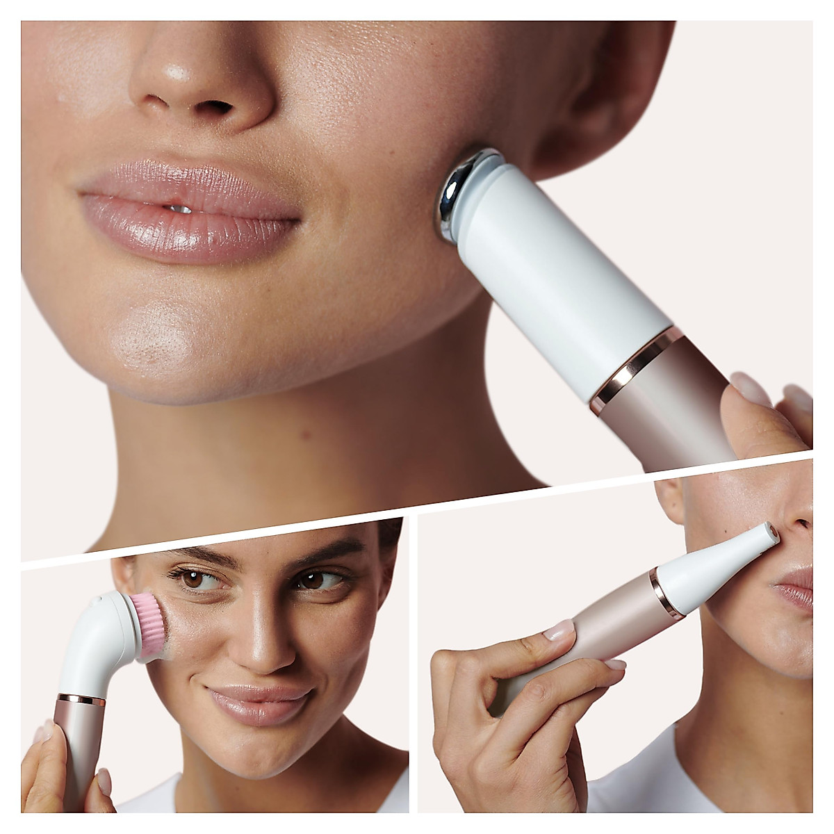 Braun FaceSpa Pro SE921 | All-in-one Beauty Device for Facial Epilation | Incl. Facial Epilator, Attachment for Skin Tightening & Facial Cleansing Brush