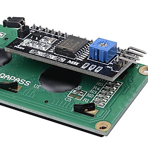 Qunqi IIC/I2C/TWI 1602 Display Module 16x2 Serial Blue Backlight LCD Module for Arduino UNO R3 MEGA2560