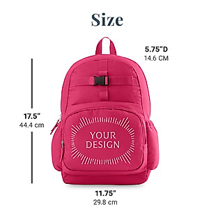Let's Make Memories Pink Graphic Backpack- Personalized Back to School- Unicorn