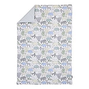 Dwell Studio Caravan Animal Print Comforter, Aqua/Gray/Green/Yellow