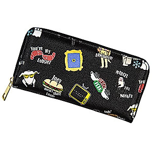 FRIENDS The TV Series Allover Themed Designs Zip Around Wallet