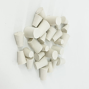 Dielianyi 29PCS Rubber Stopper for Salt and Pepper Shakers Ceramics Piggy Bank 3 Sizes Replacement Round Stoppers 2 funnel Rubber Hole Plug Rubber Insert Salt Pepper Shaker Jars Jugs Crafts Holes