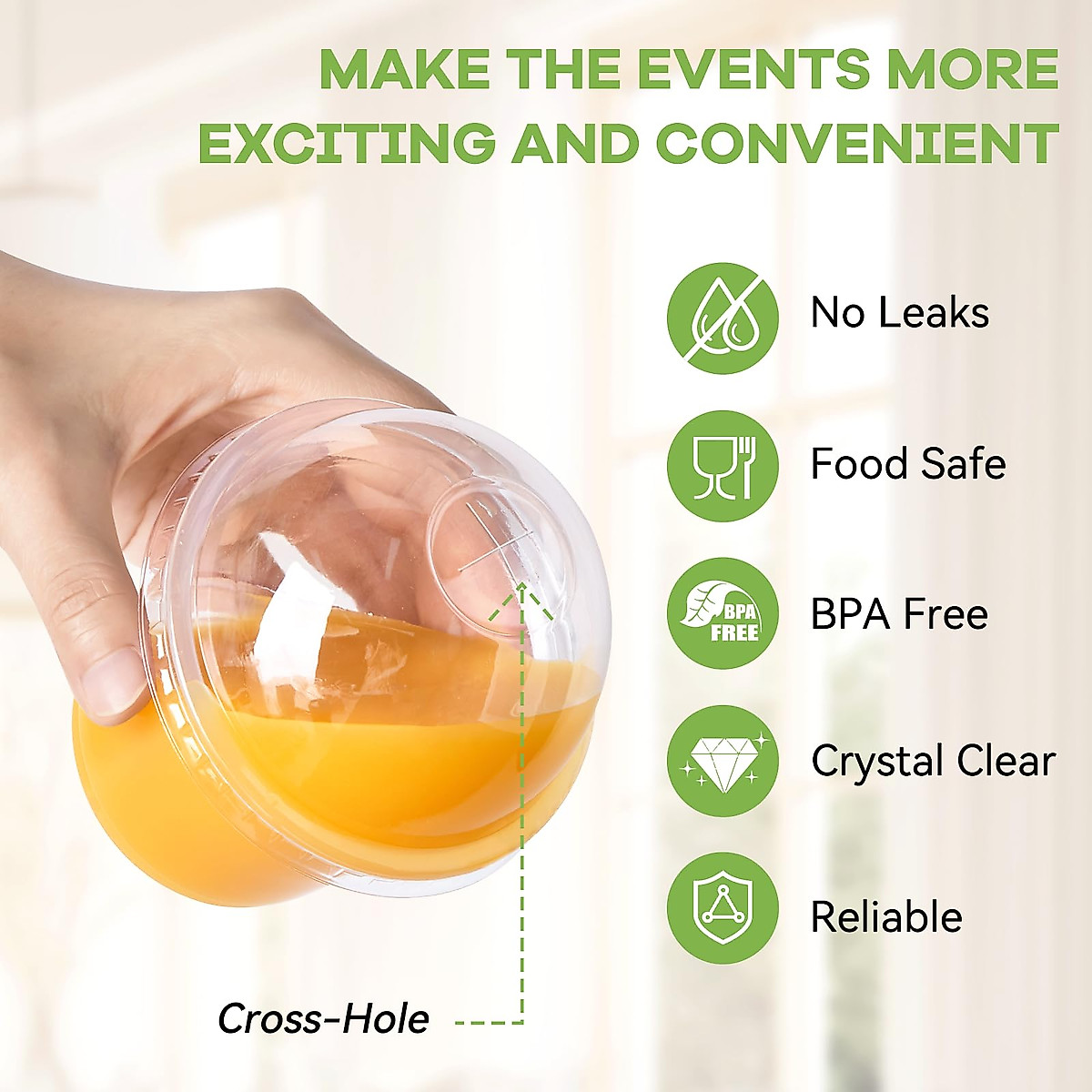 TOFLEN 50 Pack 8 oz Plastic Dessert Cups with Dome Lids, Clear Disposable Yogurt Parfait Cups with Lids, Individual Party Serving Snack Cups for Fruit Dessert Cake Pudding