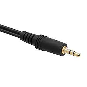 Cmple - 3.5mm Mini Plug to 2 RCA Jack Gold Plated Y Adapter, 3.5mm Male to 2 RCA Female Jack Stereo Audio Cable, 3.5mm S