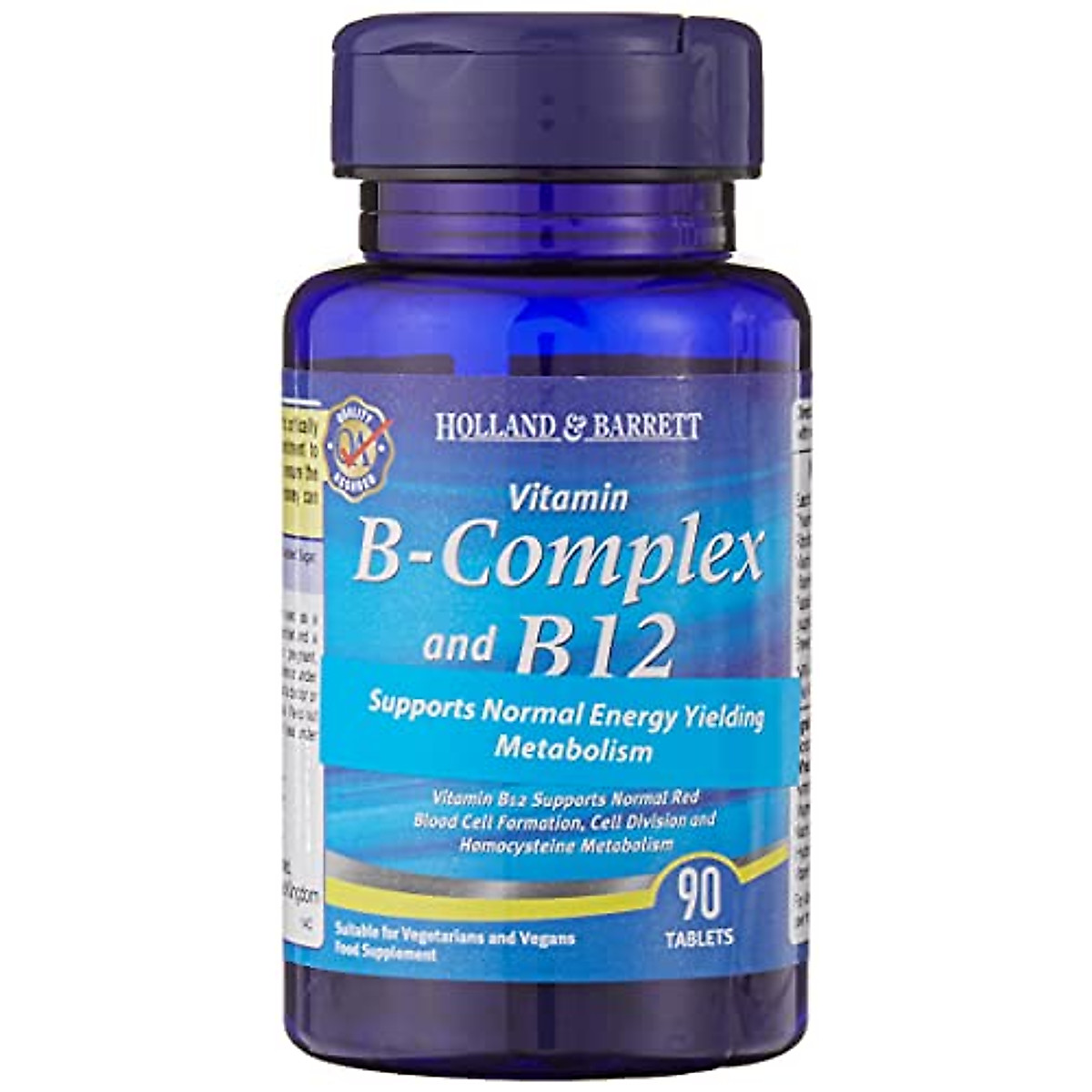 Holland & Barrett B Complex & B12 90 Tablets