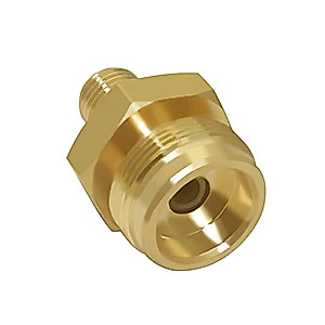 Hooshing Propane Gas Fitting 1/4" Male NPT x 1"-20 Male Throwaway Cylinder Thread for RV Camping Grill Lantern and Heater