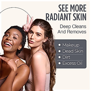 HartFelt Bath Sponge | Soft Exfoliating Body Sponge for Dead Skin | Chemical-Free bath scrubber for body | Cleanses Skin from Dirt & Excess Oil | Made in USA - 1 Count