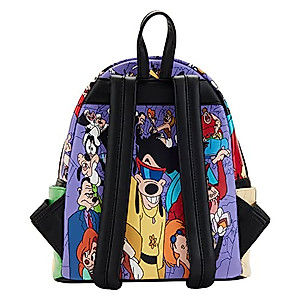 Loungefly Disney Goofy Movie Collage Womens Double Strap Shoulder Bag Purse