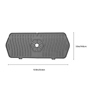 Hemoton 3pcs Faucet Splash Pad Drip Catcher for Sink Faucet Sink Drain Pad Faucet Catcher Kitchen Gadgets Sink Mat Kitchen Accessory Medium and Small Draining Mat