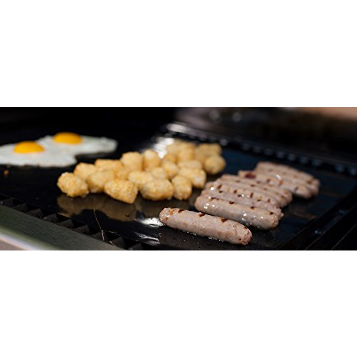 COOKINA Barbecue Reusable and Non-Stick Grilling Sheet, 1 EA, Black